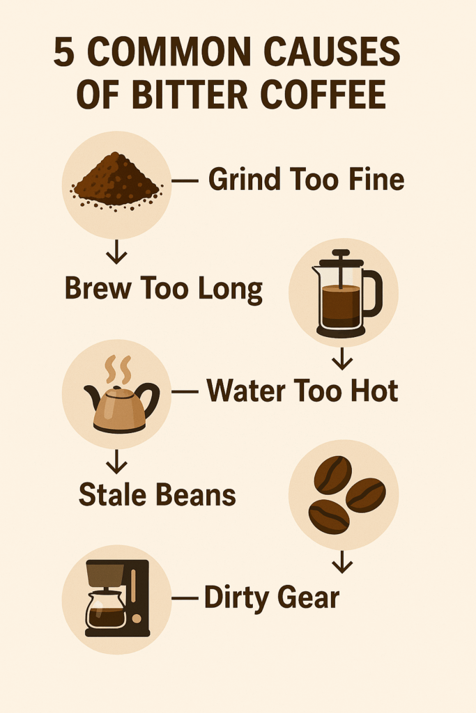 Why Does My Coffee Taste Bitter? Causes and Simple Fixes